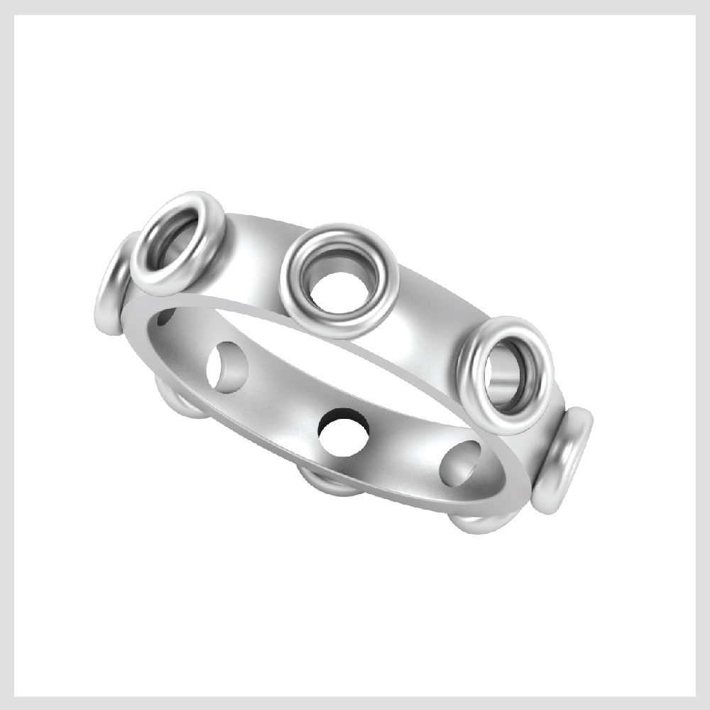 Sterling Silver Octopus Setting Practice Ring Set - Jeweler's Bazaar