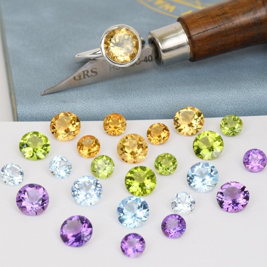 Brilliant Cut Gemstone Selection 6-8mm - Jeweler's Bazaar