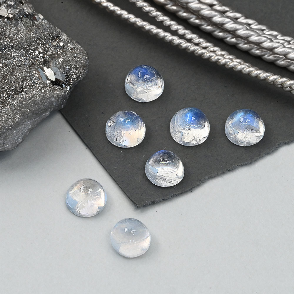 Moonstone Round Cabochon 5mm - Jeweler's Bazaar