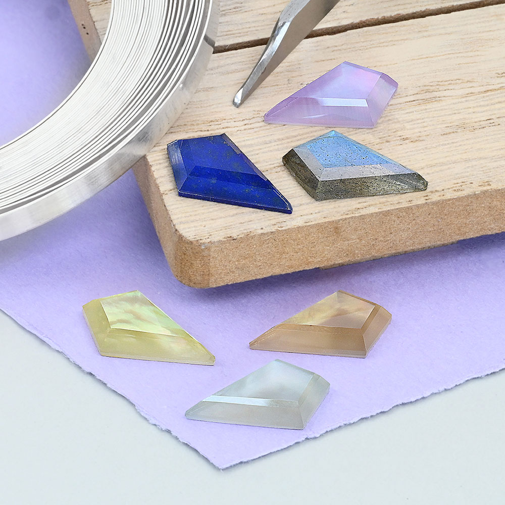 Multicolour Kite Cut Gemstone Collection - Jeweler's Bazaar