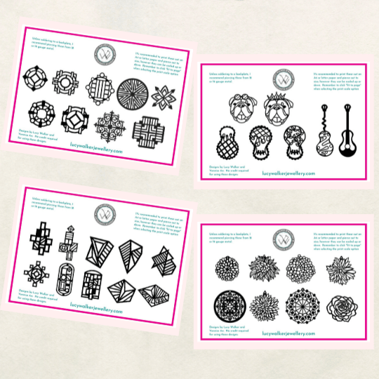 200 Saw Piercing Design Templates - Jeweler's Bazaar