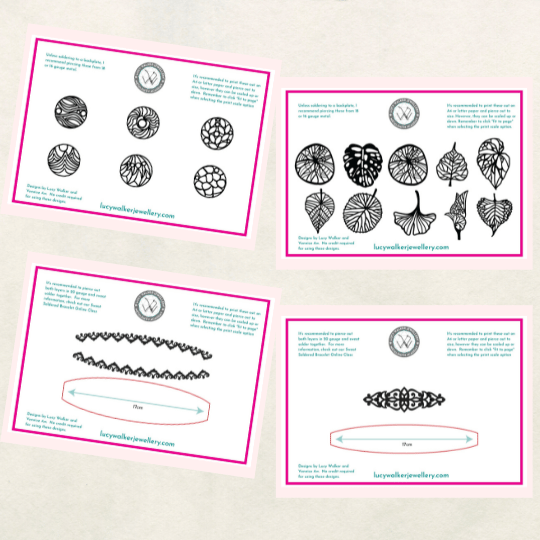 200 Saw Piercing Design Templates - Jeweler's Bazaar
