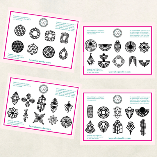 200 Saw Piercing Design Templates - Jeweler's Bazaar