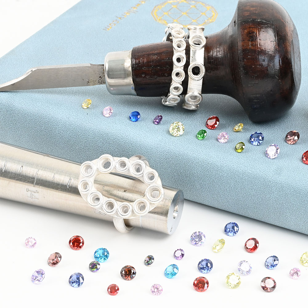 Sterling Silver Octopus Setting Practice Ring Set - Jeweler's Bazaar