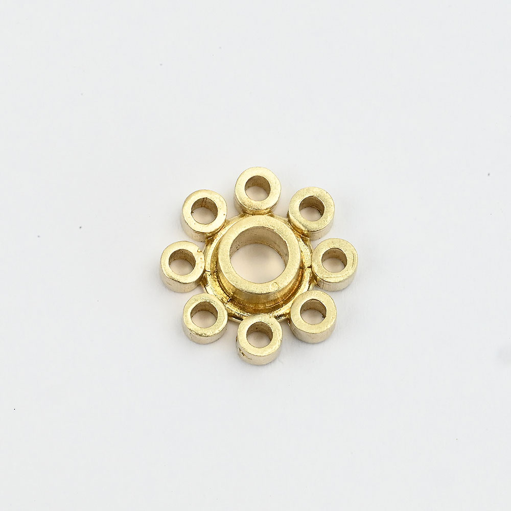 Brass Pendants for Tube Setting Practice - With Stones - Jeweler's Bazaar