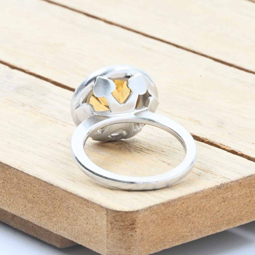 Bezel Set Halo Ring - Jeweler's Bazaar