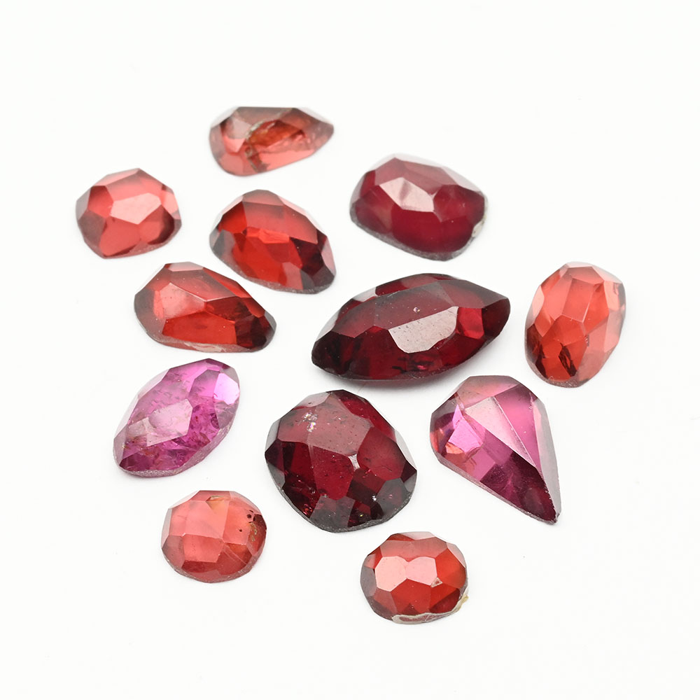 Garnet Rose Cuts 21.2cts - Jeweler's Bazaar